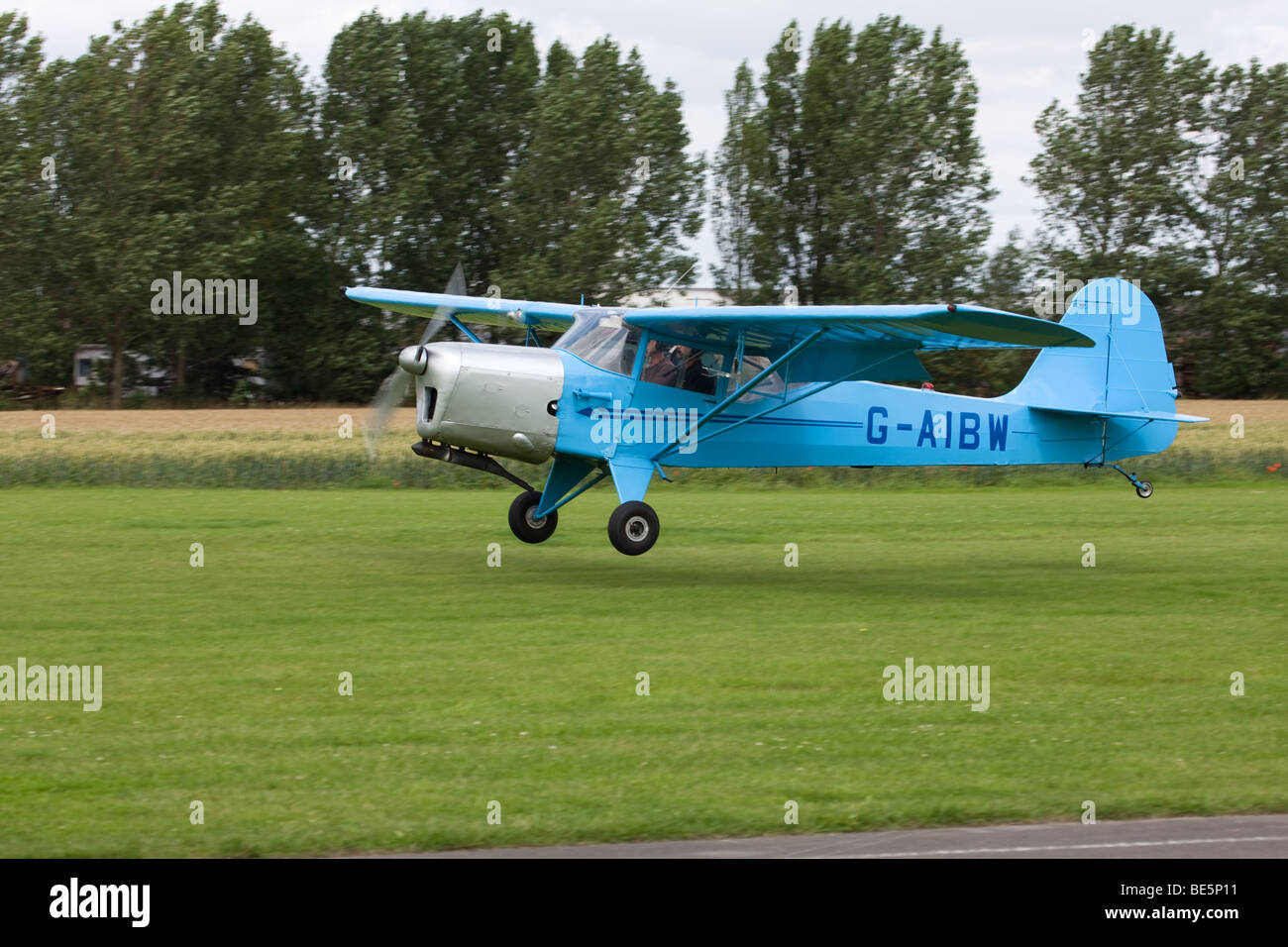 Auster J1N Alpha G-AIBH in flight taking-off from Breighton Airfield ...