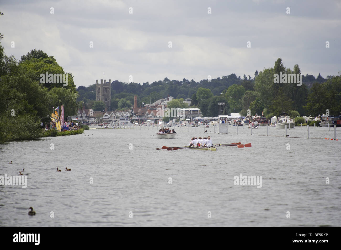River boats Henley regatta,river thames uk traditional yearly event of ...