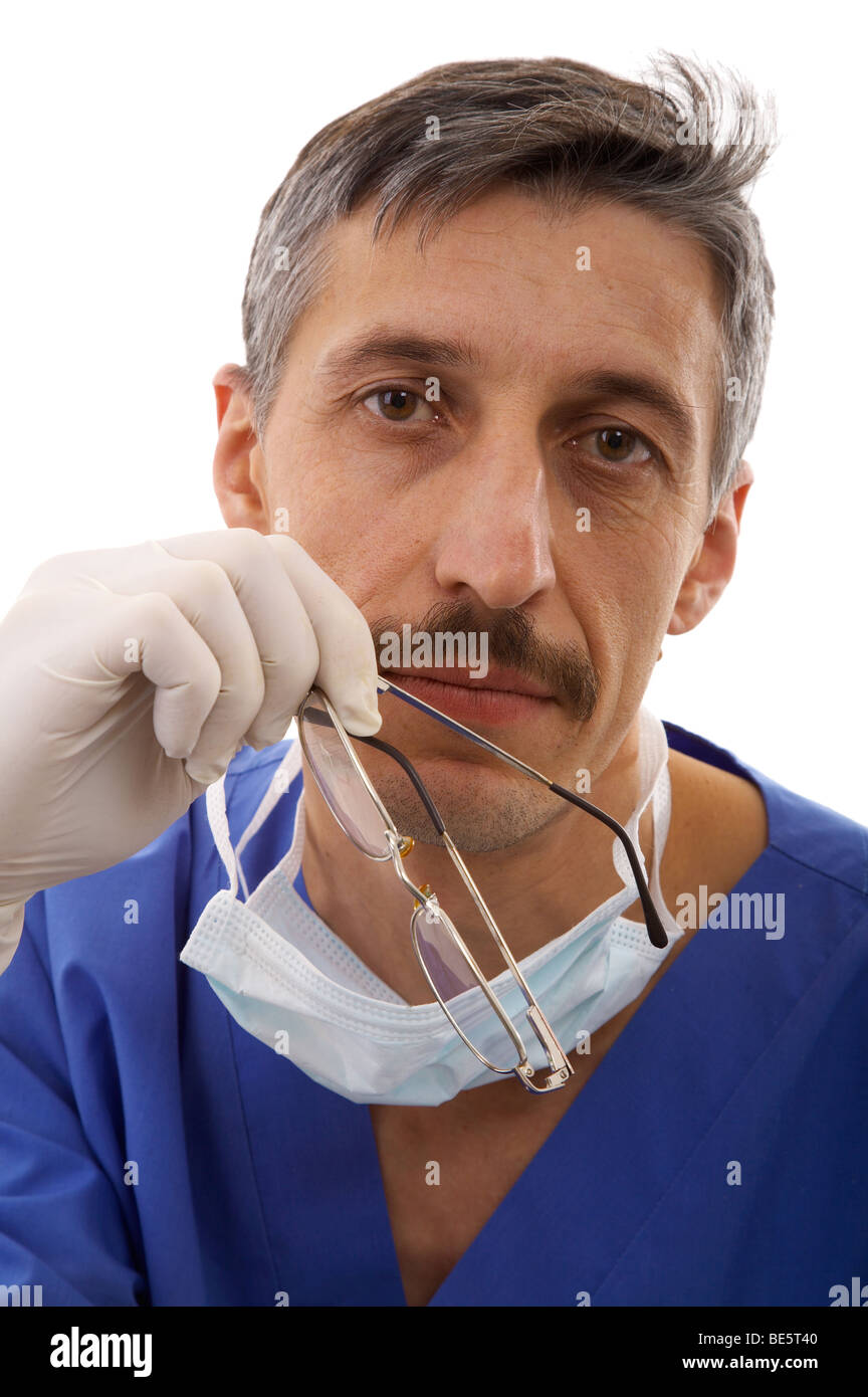 male doctor with some medical accessories Stock Photo - Alamy