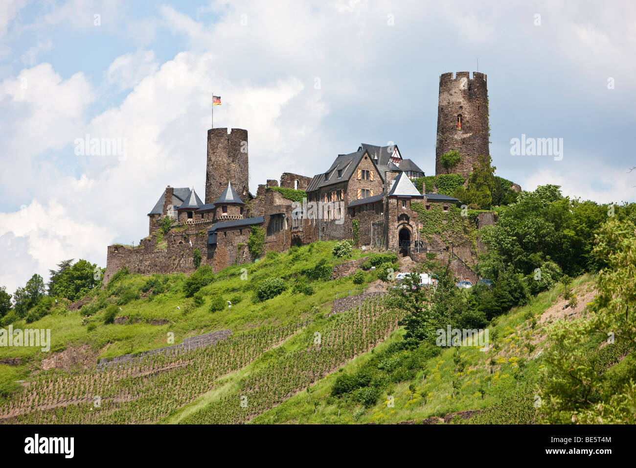 View of the Burg Thurant castle near the Mosel town of Alken, Alken ...