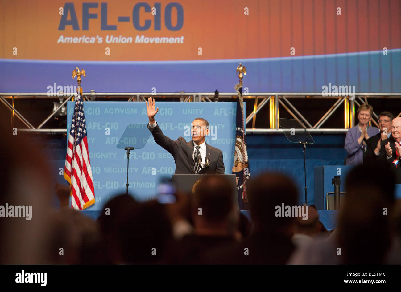 Pittsburgh, Pennsylvania - President Barack Obama speaks at the AFL-CIO ...