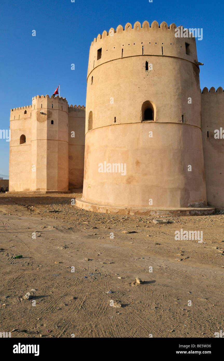 Historic adobe fortification Barka Fort or Castle, Batinah Region ...