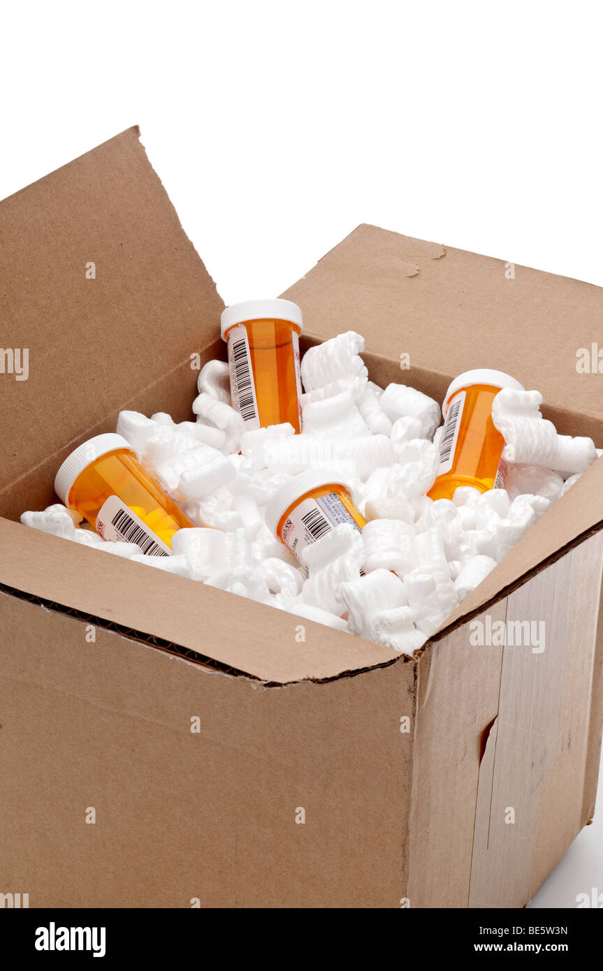 A box of imported prescription medication Stock Photo - Alamy