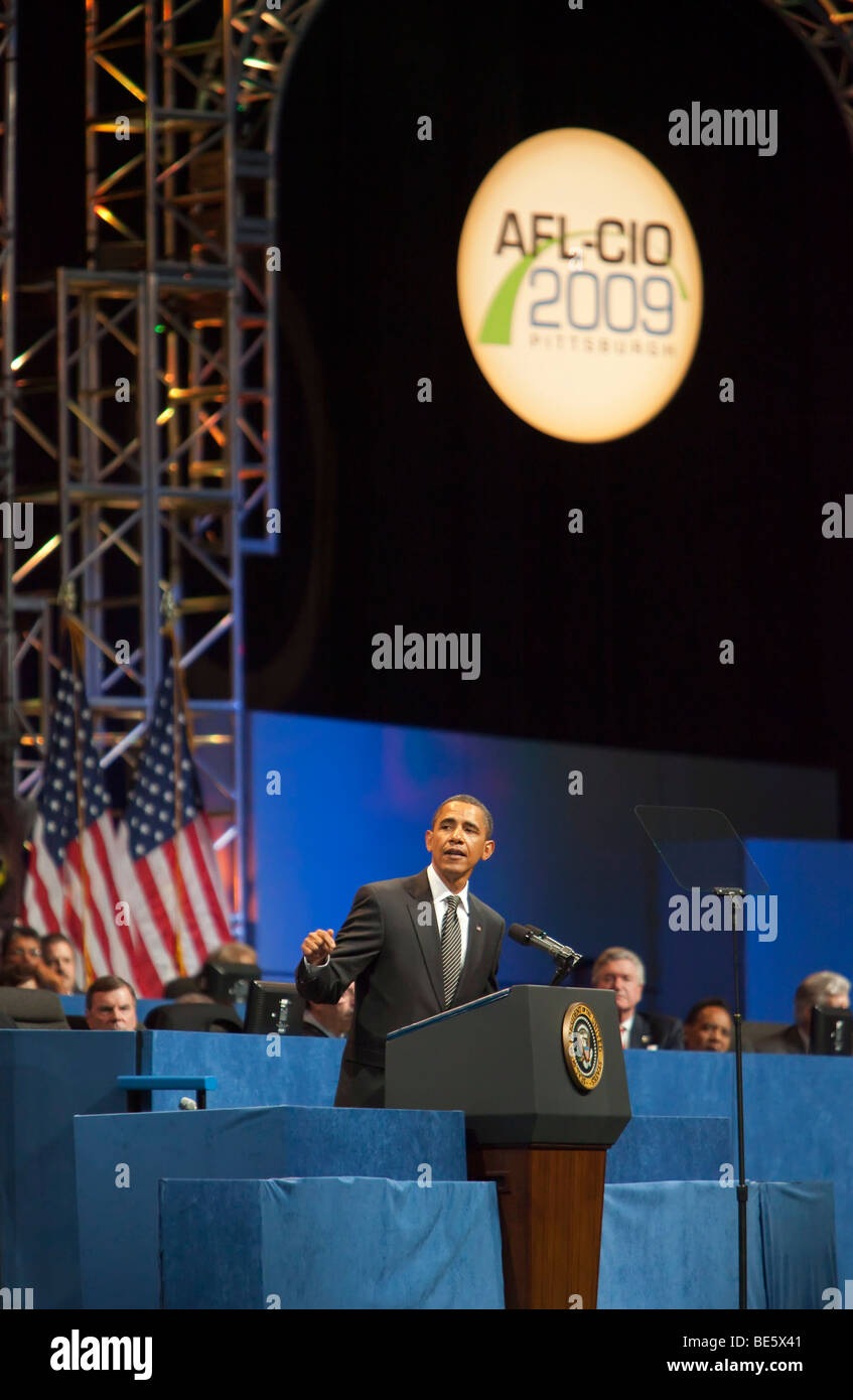 Pittsburgh, Pennsylvania - President Barack Obama Speaks at the 2009 ...