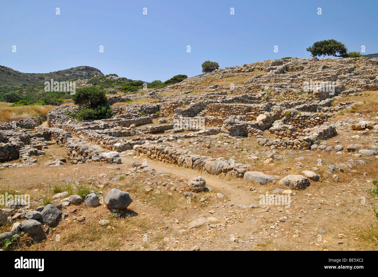 Ancient Ruins of Gournia, historic Minoan settlement now used as an ...