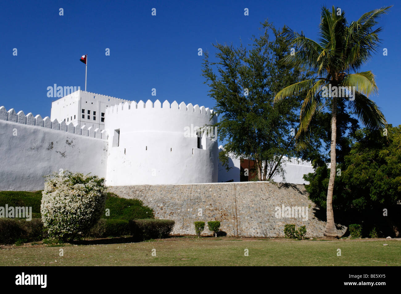 Historic adobe fortification Sohar Fort or Castle, Batinah Region ...