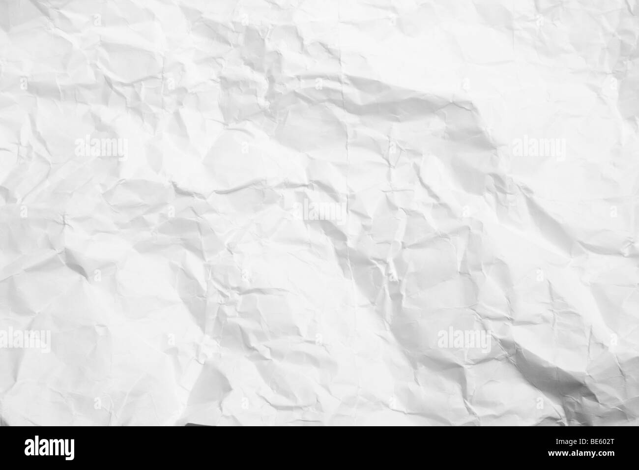Empty crumpled white paper Black and White Stock Photos & Images - Alamy