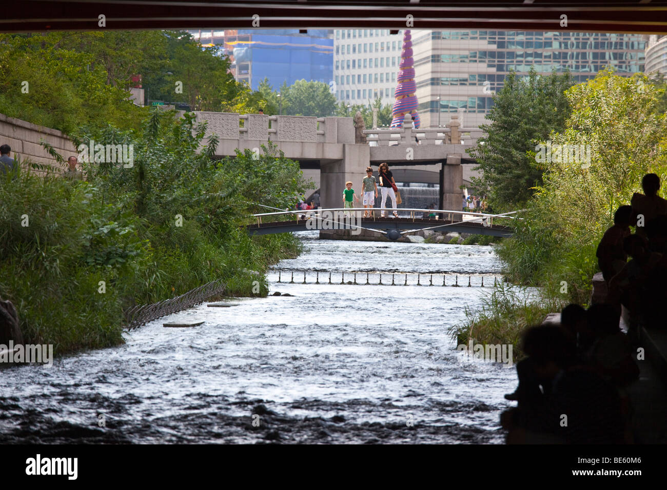 Cheonggyecheon River in Seoul South Korea Stock Photo - Alamy