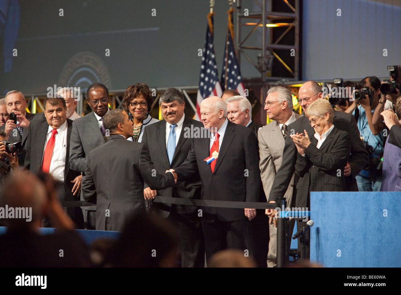 President Obama with Leaders of the AFL-CIO Stock Photo - Alamy