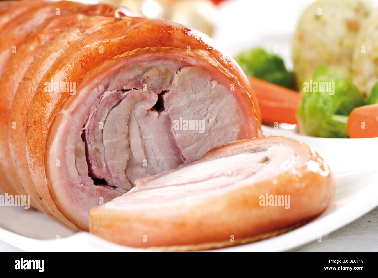 Rolled roast, pigling Stock Photo - Alamy