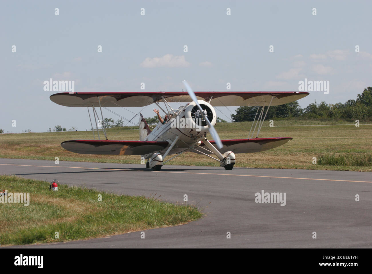 Waco biplane in flight hi-res stock photography and images - Alamy