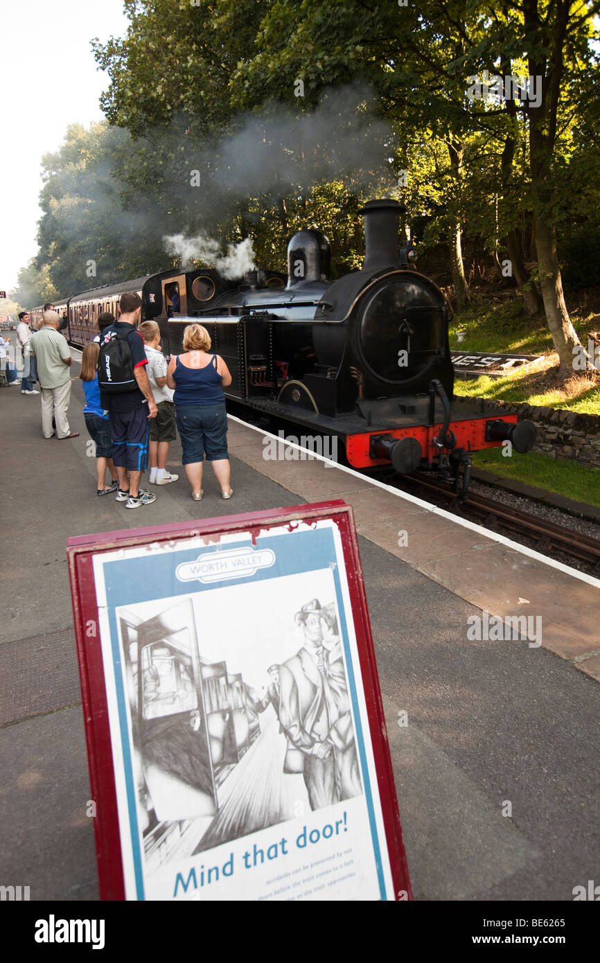 UK, England, Yorkshire, Keighley and Worth Valley Steam Railway, Ingrow ...