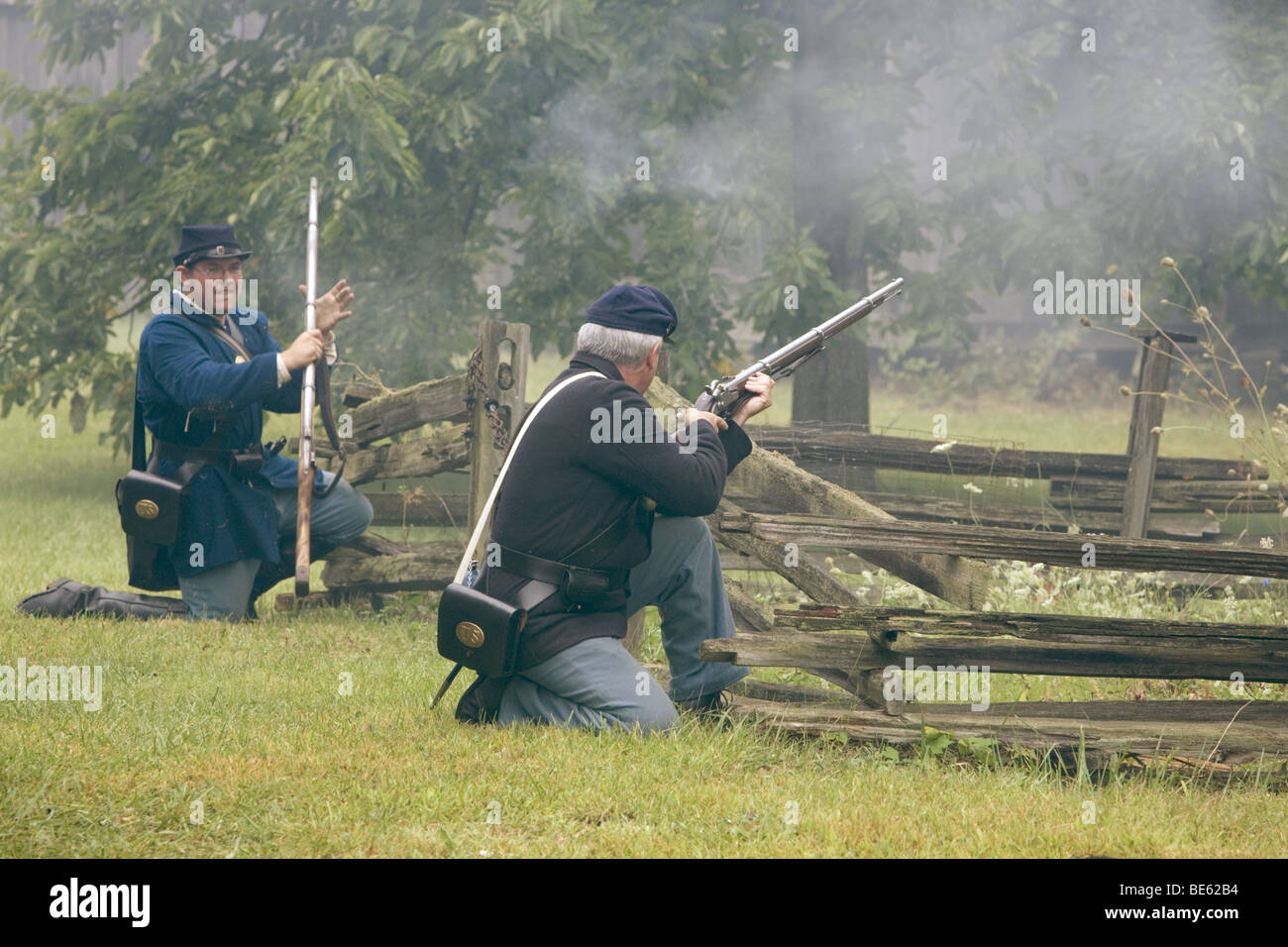 American civil war re-enactors Stock Photo - Alamy