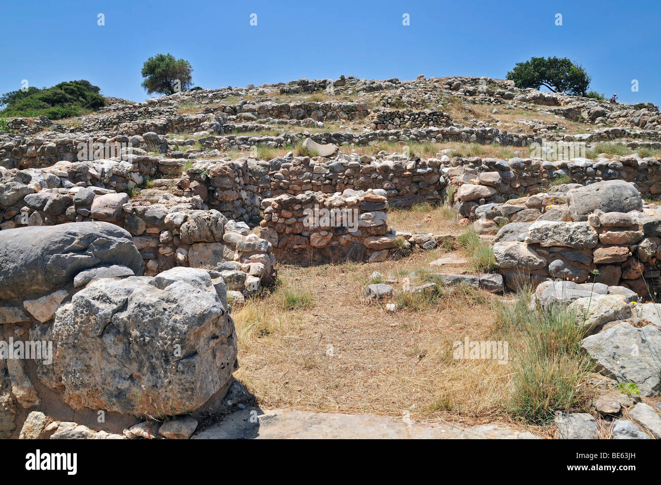Ancient Ruins of Gournia, historic Minoan settlement now used as an ...