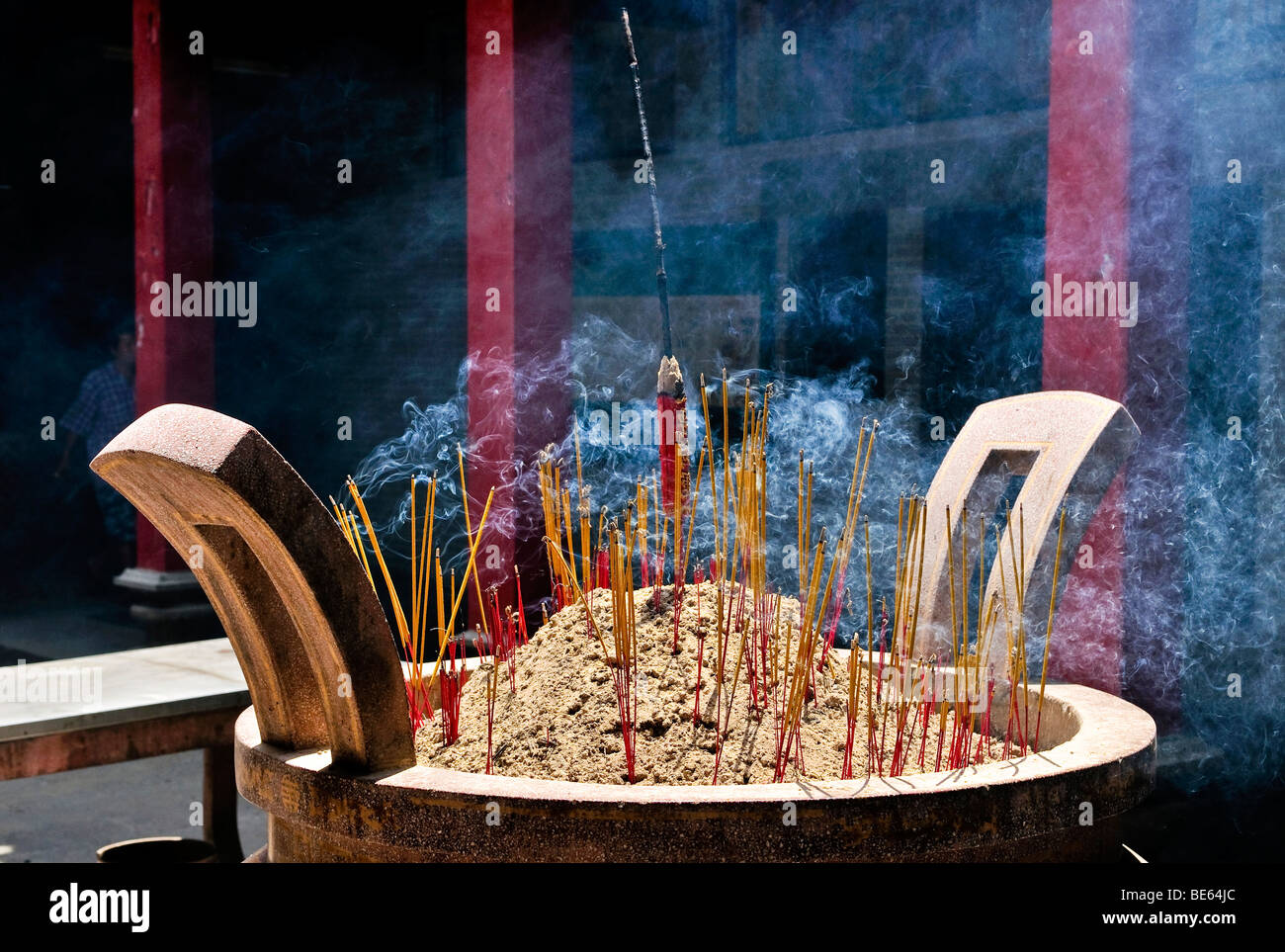 Smoking Incense in Chua Thien Hau Pagoda, Ho Chi Minh City, Saigon ...