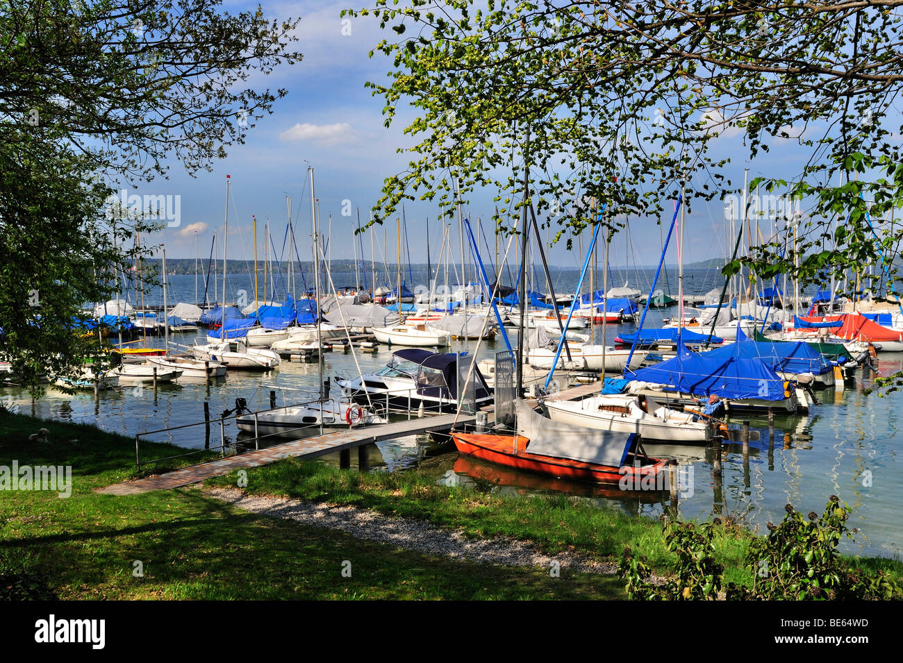 Starnberger lake footbridge hi-res stock photography and images - Alamy