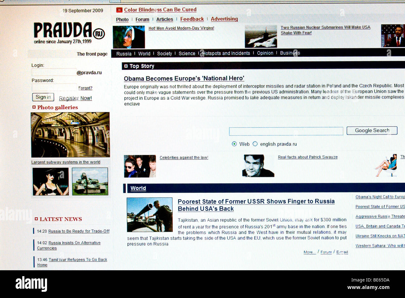 Pravda russia hi-res stock photography and images - Alamy