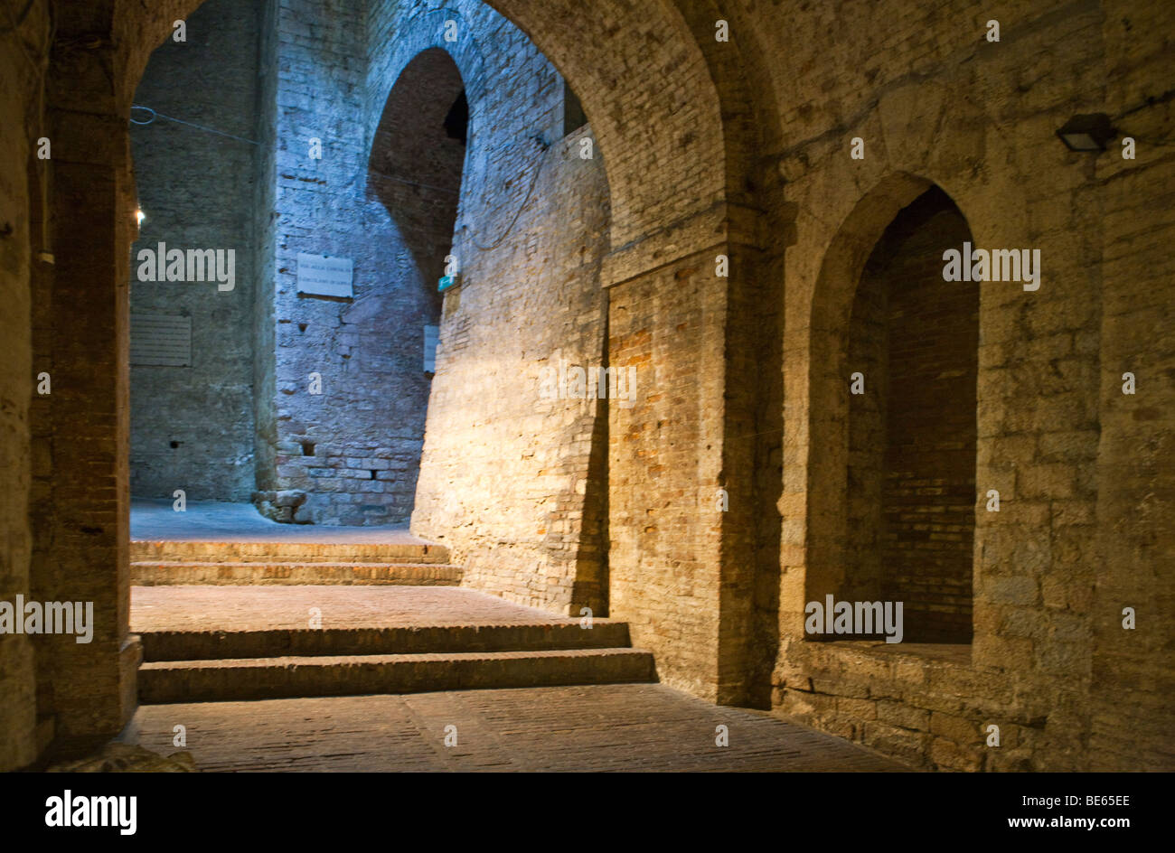 Italy,Umbria,Perugia,the internal walkways of the Rocca Paolina Stock ...