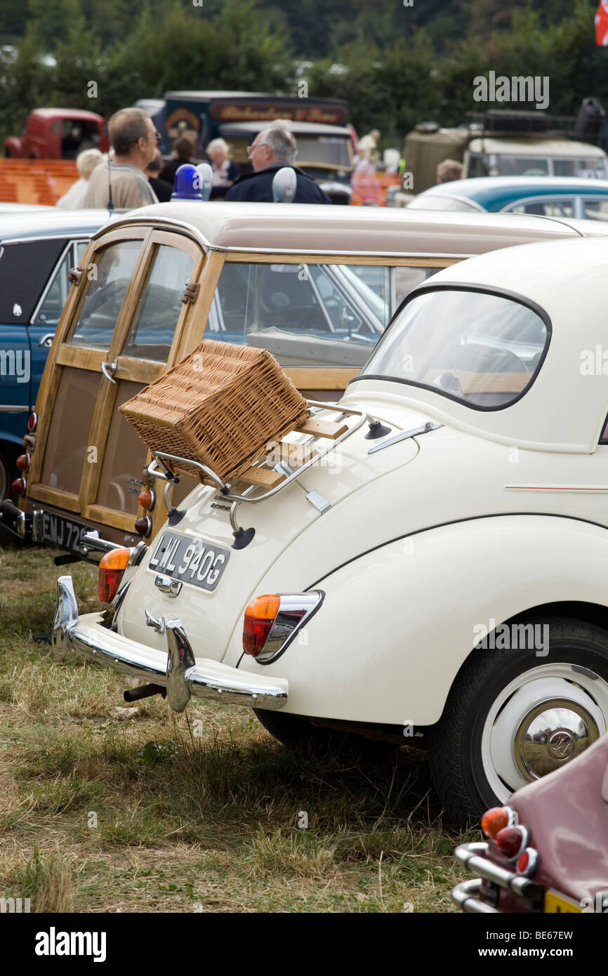 photograph of the rear of a Morris Minor at a horse show in Kent Stock ...
