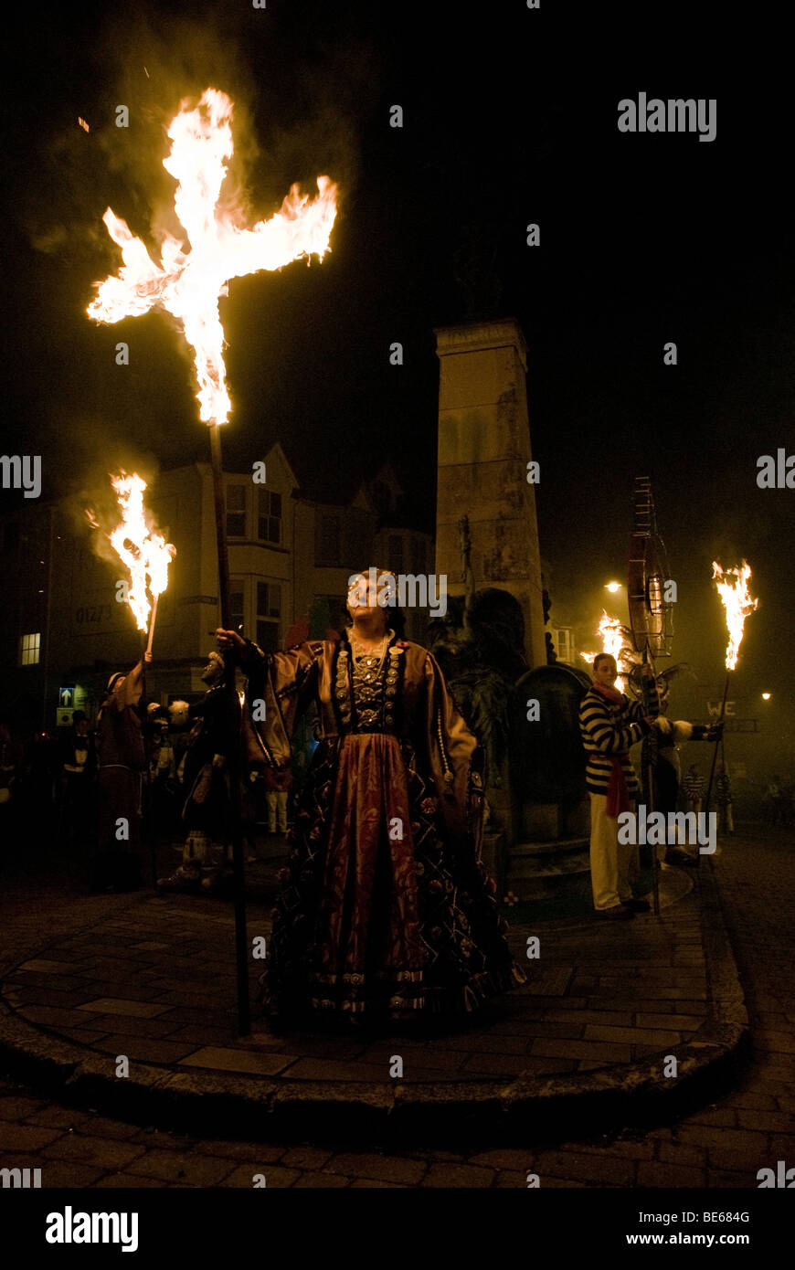 Lewes Bonfire night, Lewes, Hove, UK Stock Photo - Alamy