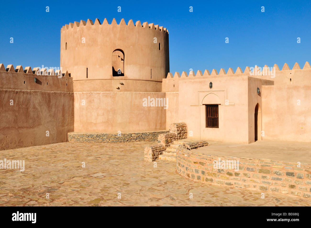 Historic adobe fortification Liwa Fort or Castle, Batinah Region ...