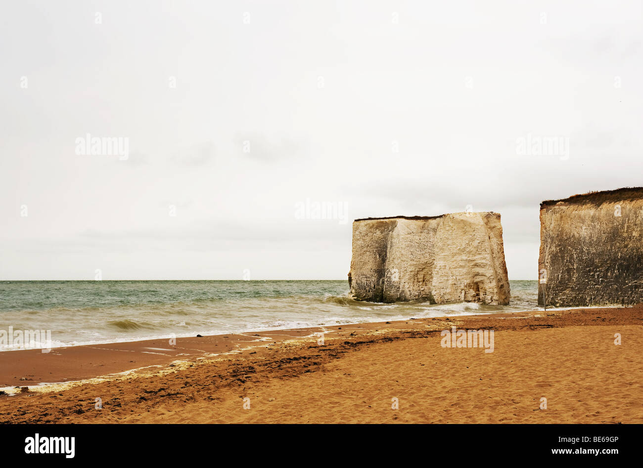 The chalk headland and cliffs at Botany Bay in Kent Stock Photo - Alamy