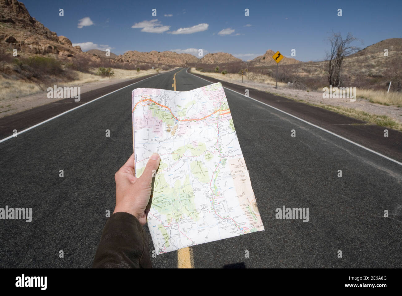 Western united states road map hi-res stock photography and images - Alamy