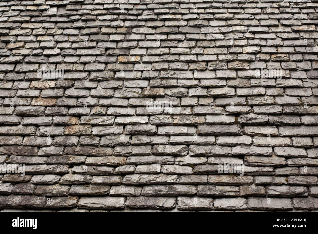 traditional slate roof in brittany, finistere, france Stock Photo - Alamy