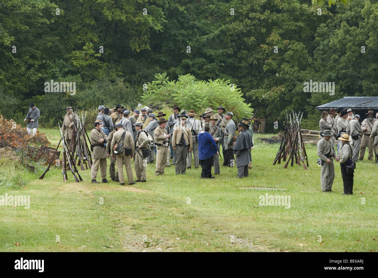 American civil war re-enactors Stock Photo - Alamy
