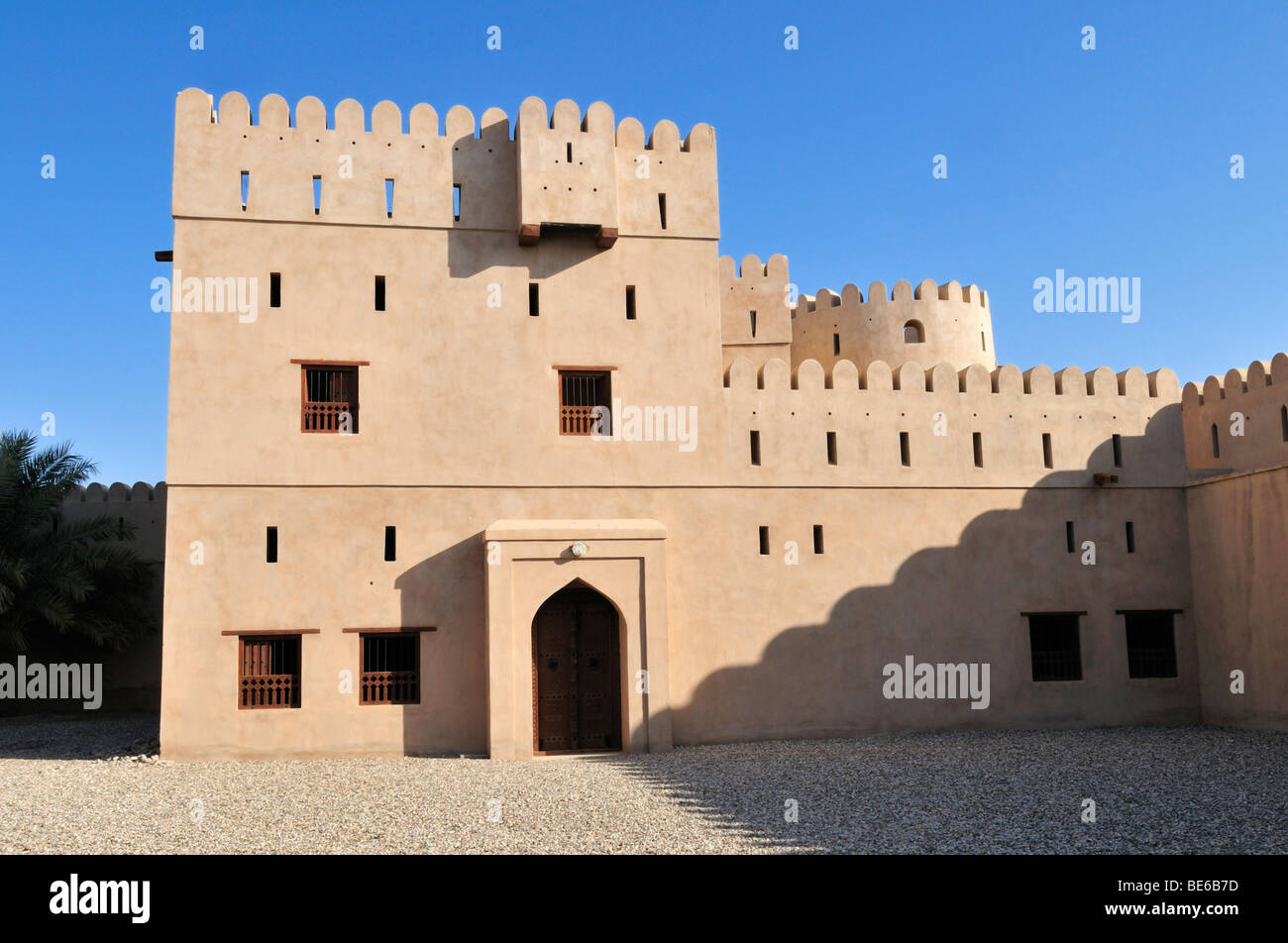 Historic adobe fortification Ibri Fort or Castle, Hajar al Gharbi ...