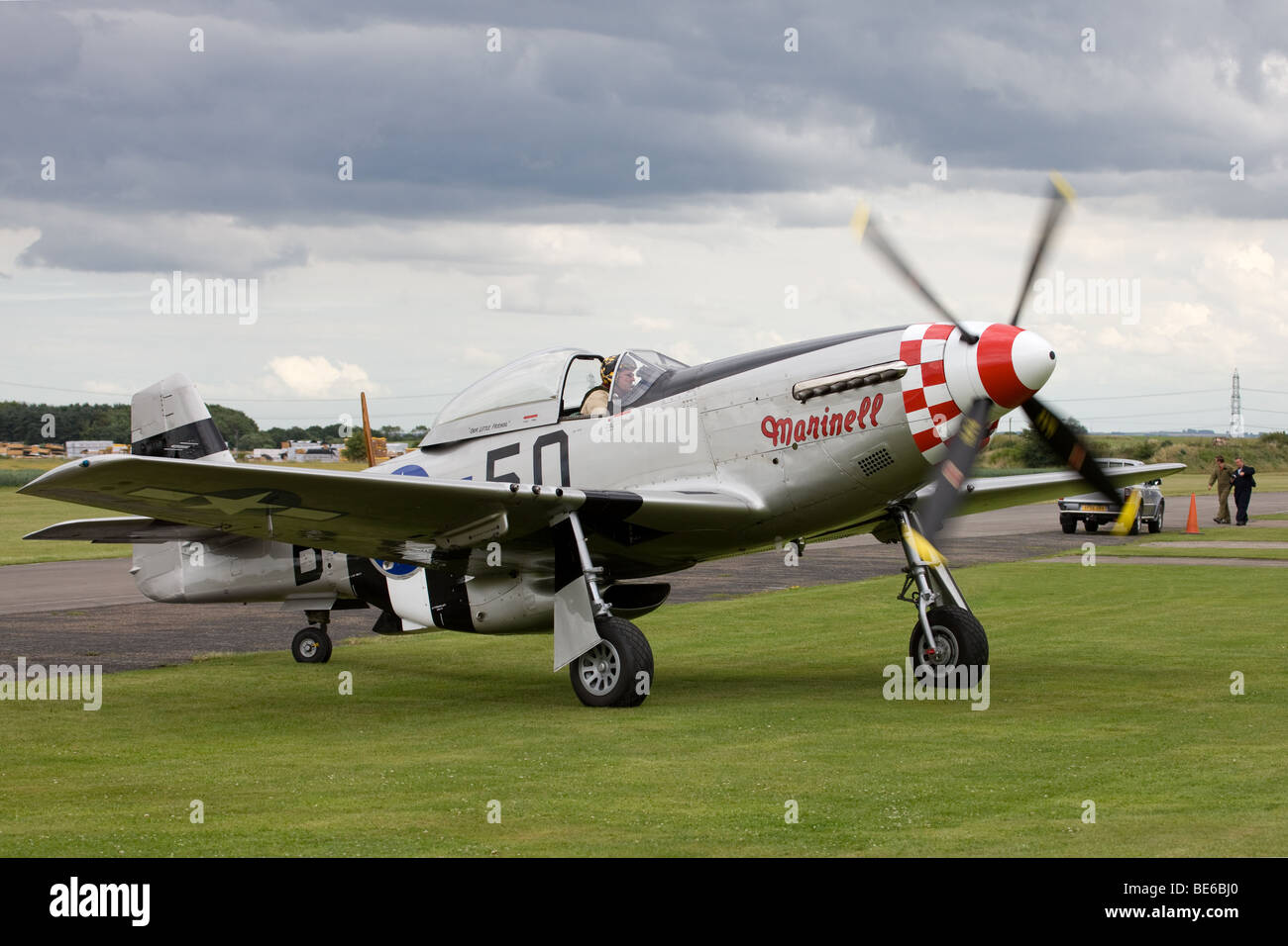 North American P-51D-5 NA Mustang 'Marinell' 5-QB 4413521 G-MRLL ...