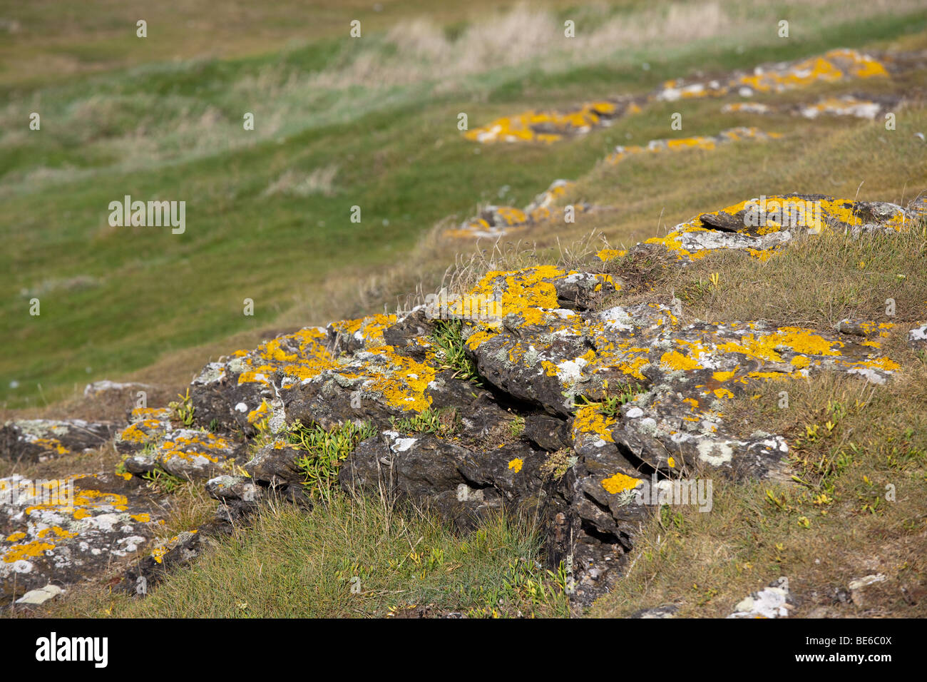 groix island coastline landscape, pen men point, brittany, france Stock ...