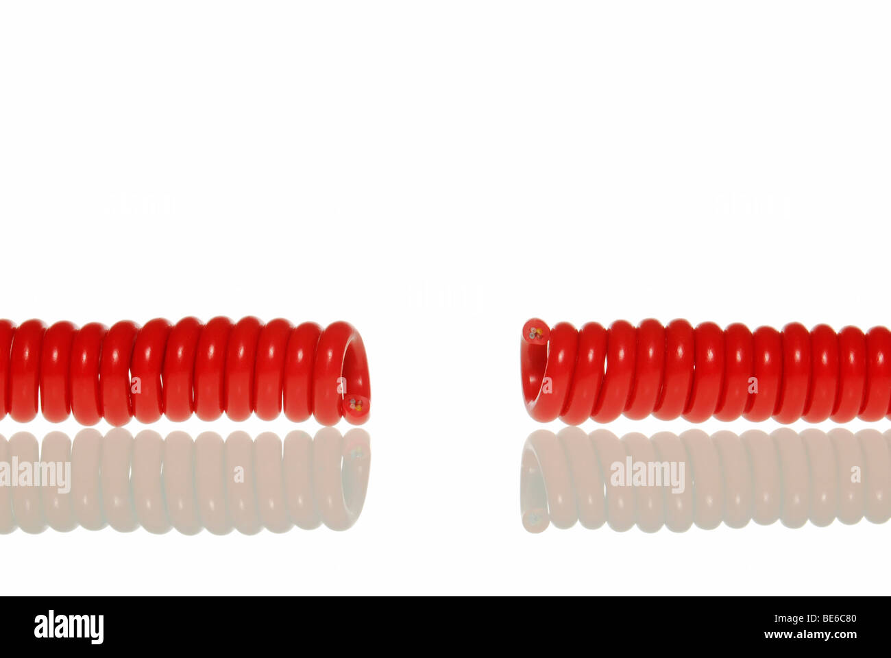 Cut telephone cable Stock Photo - Alamy