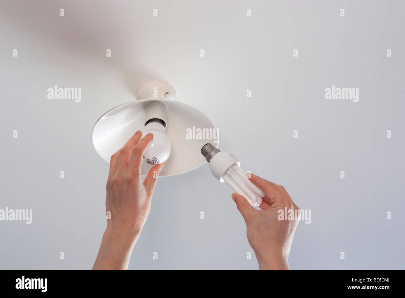 Replacing lights hi-res stock photography and images - Alamy
