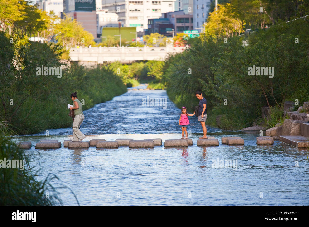 Cheonggyecheon River in Seoul South Korea Stock Photo - Alamy