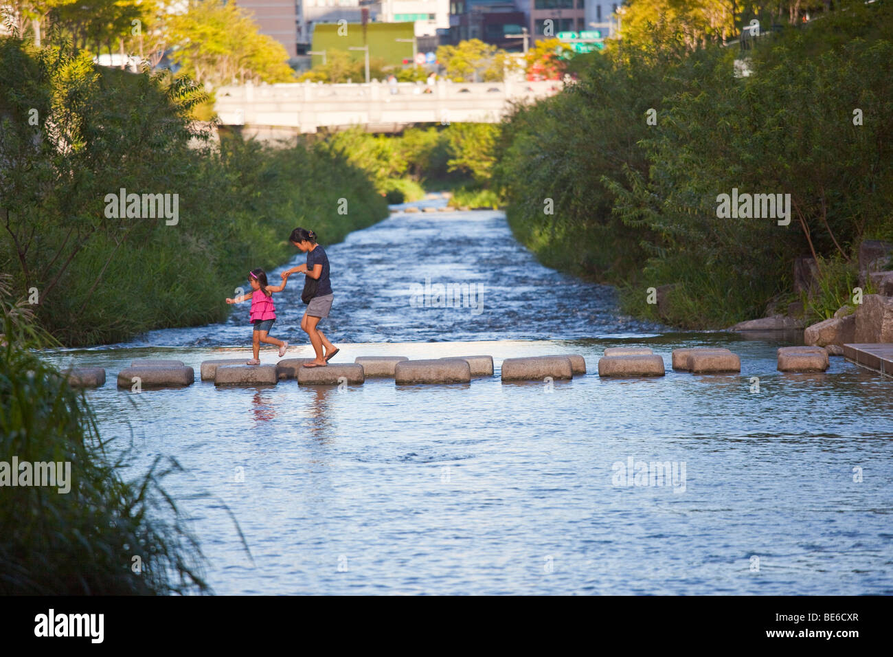 Cheonggyecheon River in Seoul South Korea Stock Photo - Alamy