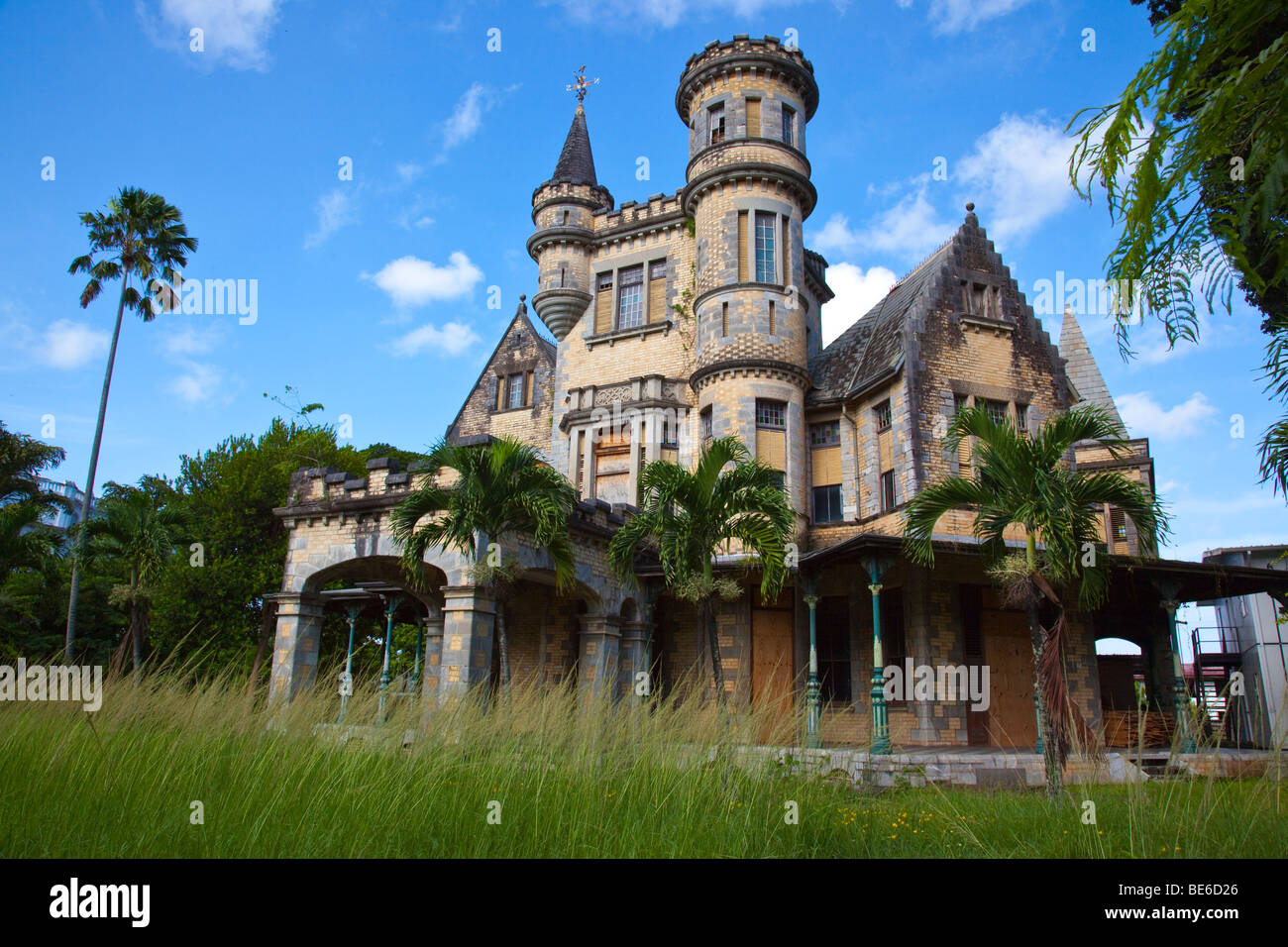 Magnificent Seven Stollmeyer Castle in Port of Spain Trinidad Stock ...
