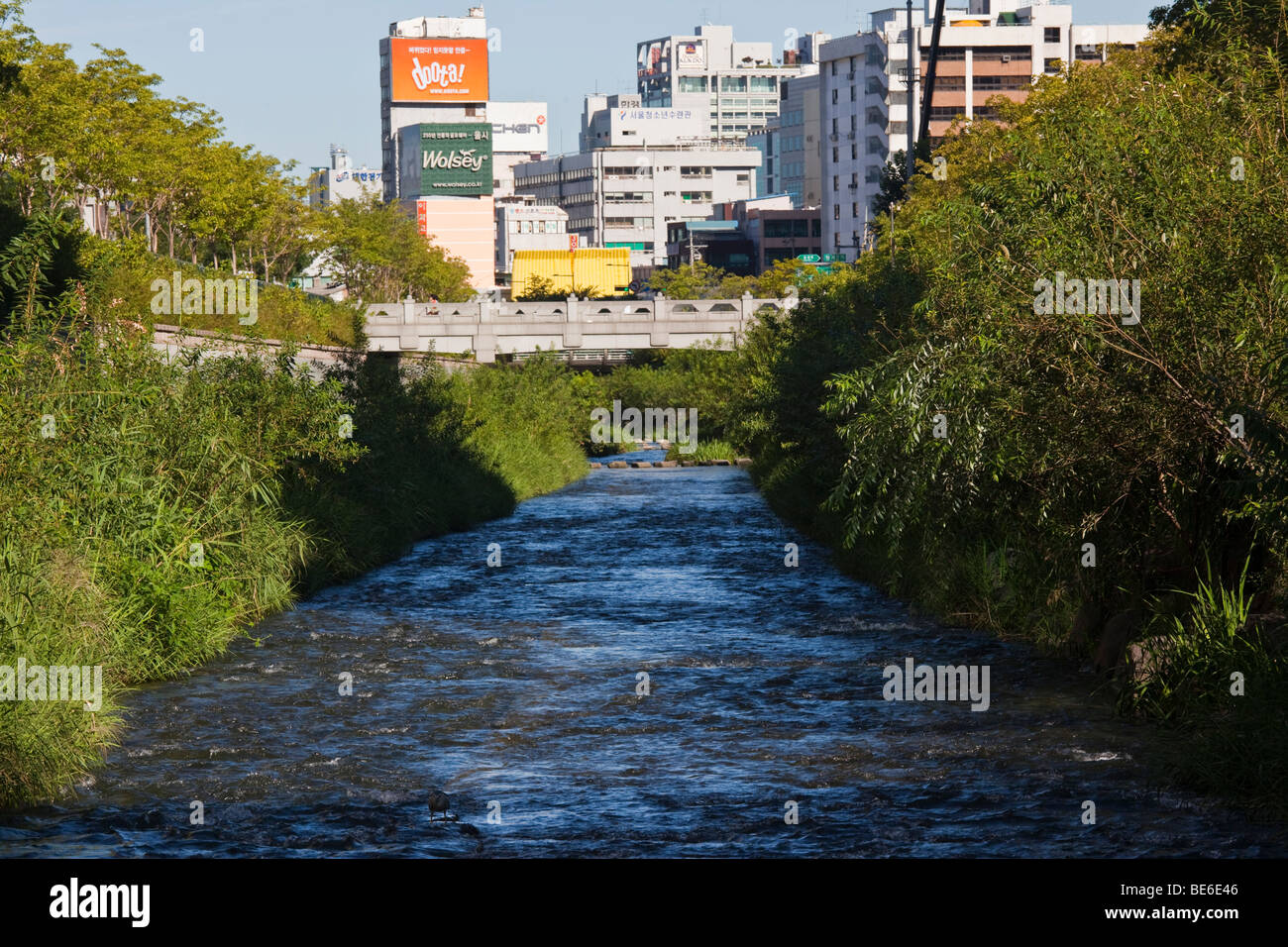 Cheonggyecheon River in Seoul South Korea Stock Photo - Alamy