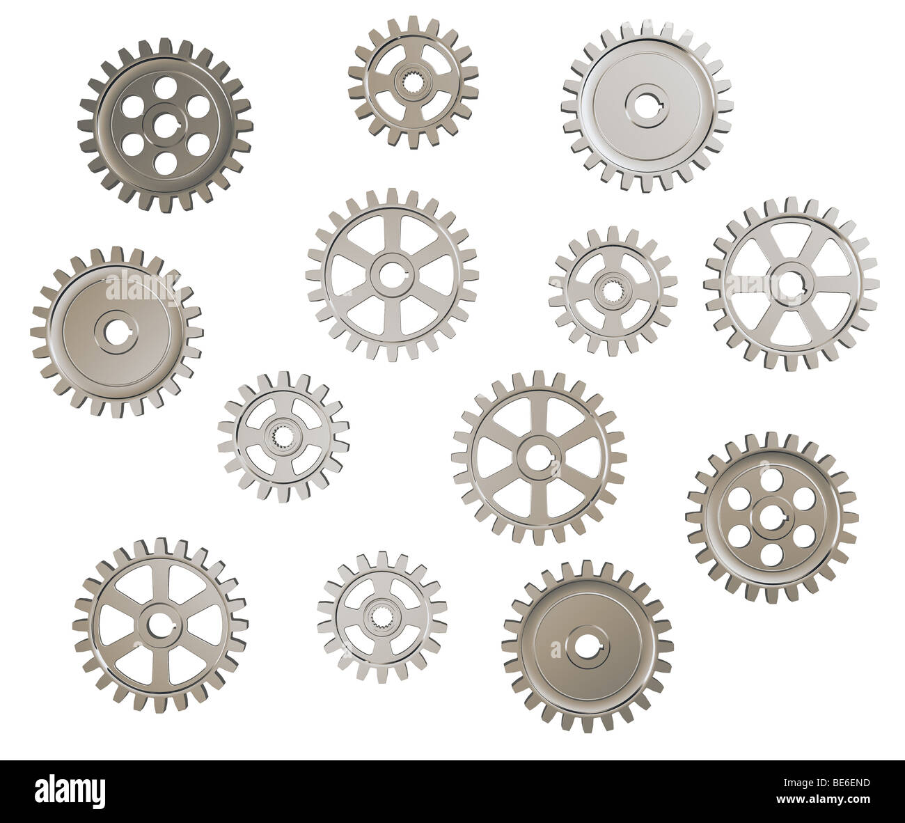 Machine gears on white hi-res stock photography and images - Alamy