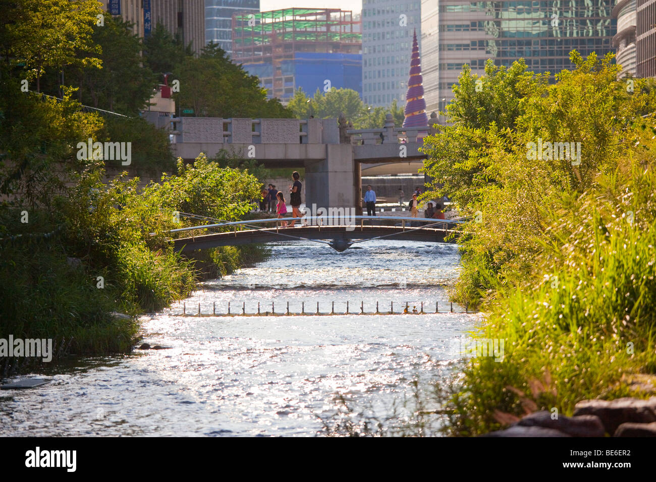 Cheonggyecheon River in Seoul South Korea Stock Photo - Alamy