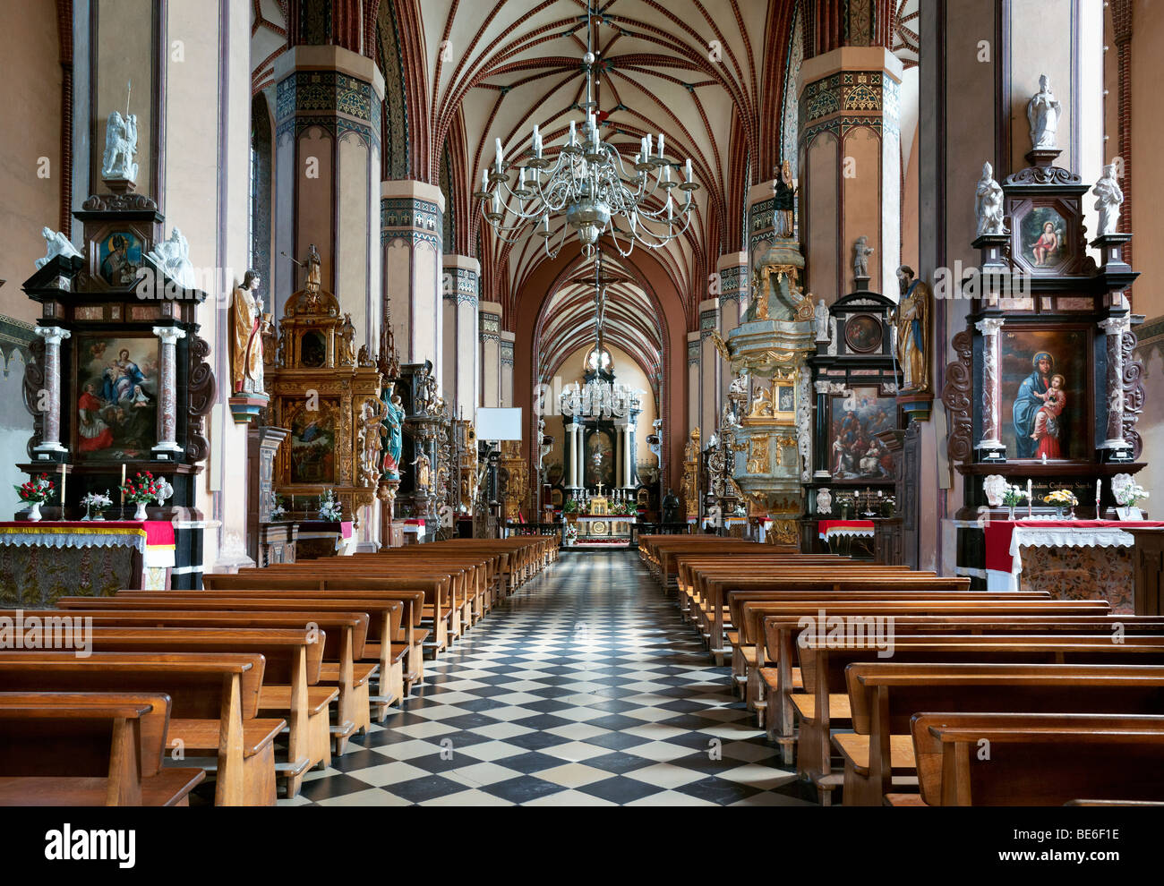 Interior 700-year-old Bishopric, Frombork Cathedral, Poland Stock Photo ...