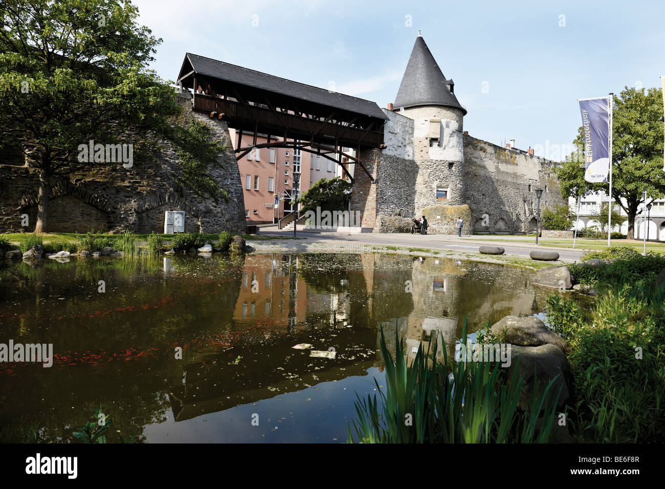 Old city wall, Andernach, Rhineland-Palatinate, Germany, Europe Stock ...
