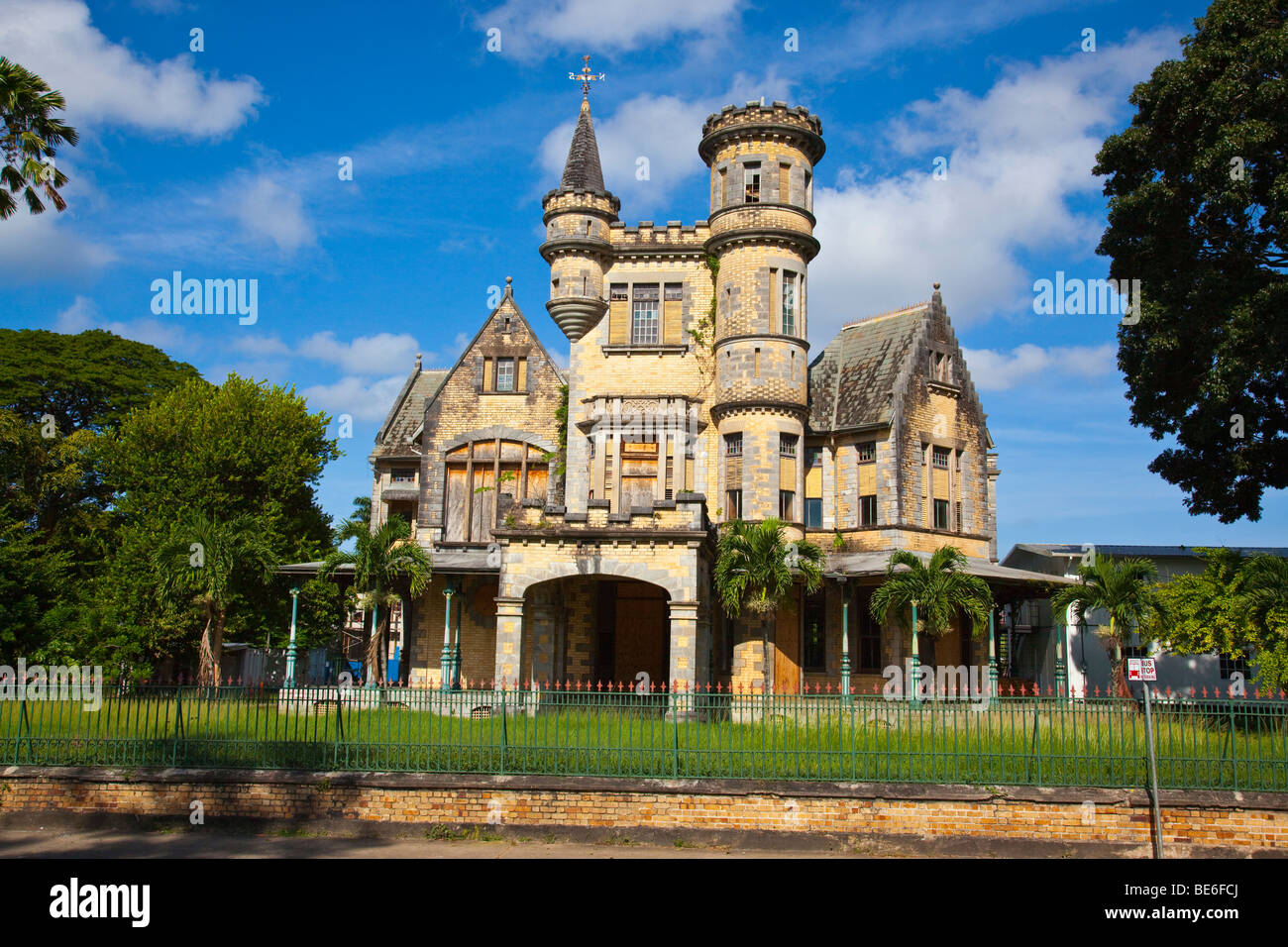 Magnificent Seven Stollmeyer Castle in Port of Spain Trinidad Stock ...