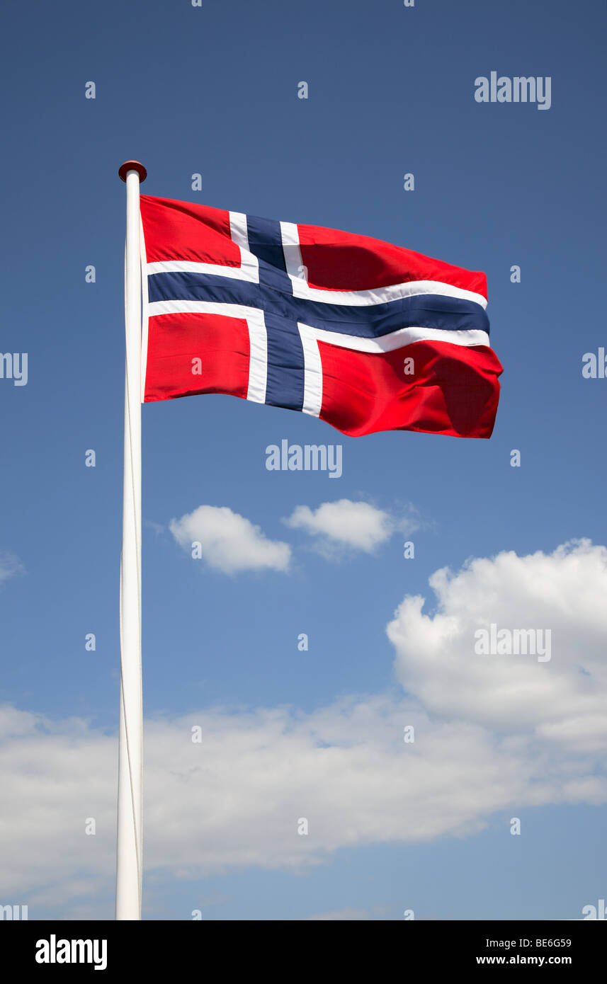 Norwegian national flags hi-res stock photography and images - Alamy