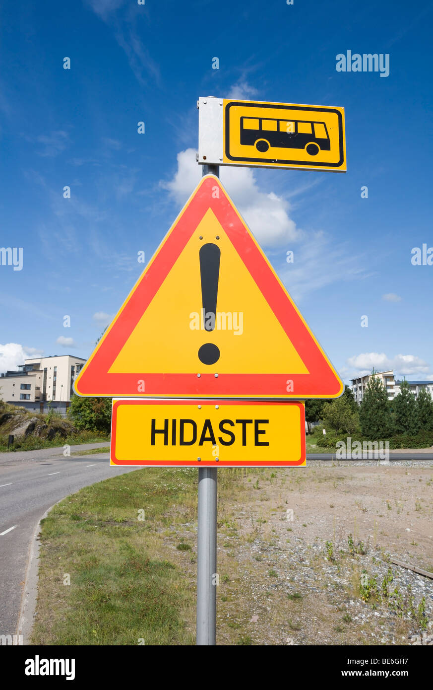 Finland road signs hi-res stock photography and images - Alamy