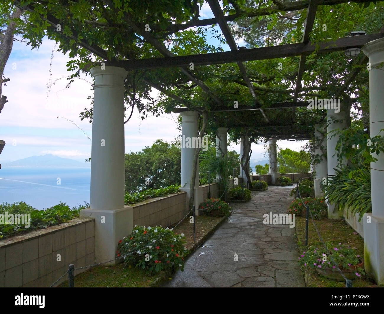 The Villa San Michele which was the home built by Axel Munthe in Anacapri on the Island of Capri ...