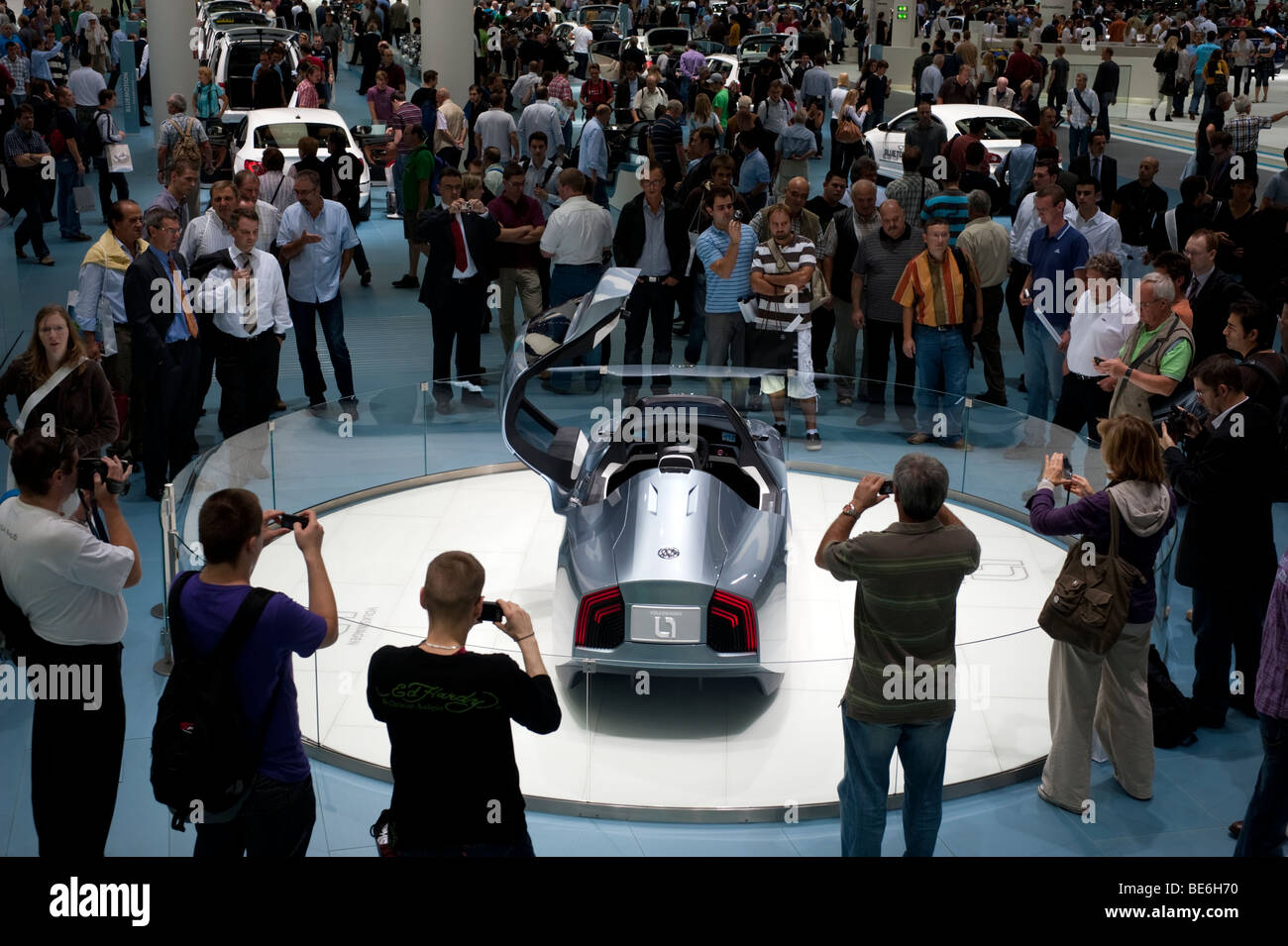 Volkswagen L1 ultra low fuel consumption concept vehicle on display at ...