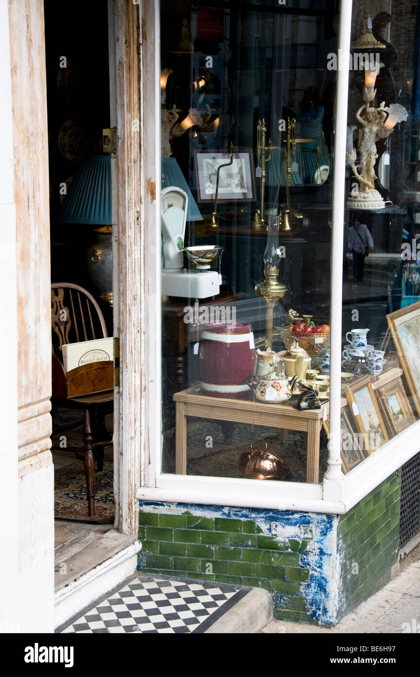 Antique Shop Window, Lewes, East Sussex, UK Stock Photo - Alamy