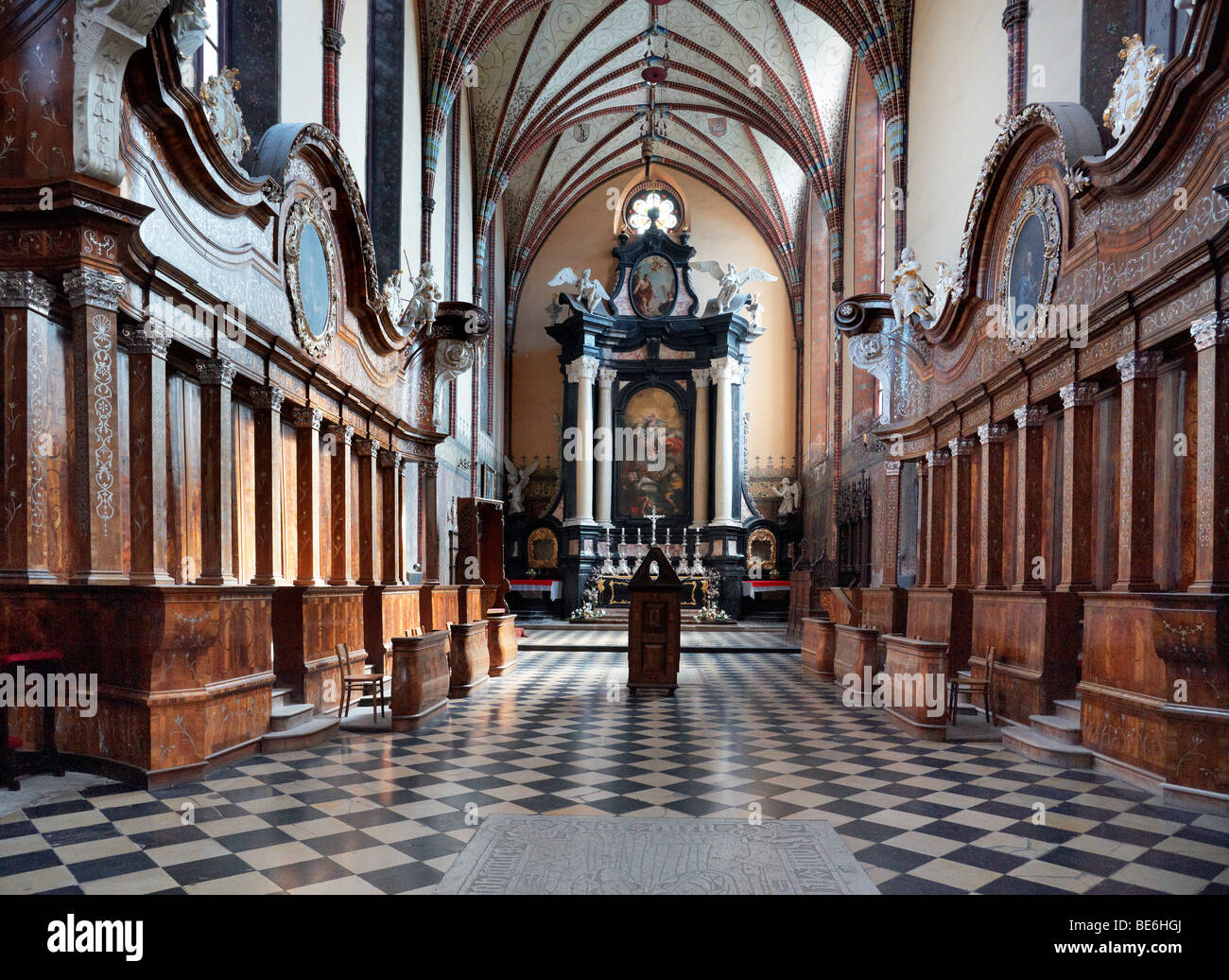 Interior 700-year-old Bishopric, Frombork Cathedral, Poland Stock Photo ...