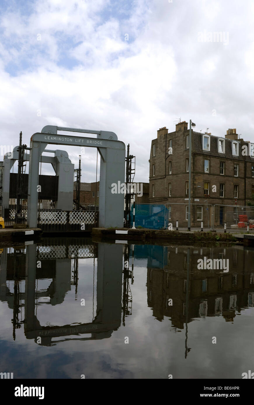 The Leamington Lift Bridge on the Union Canal near Lochrin Basin ...